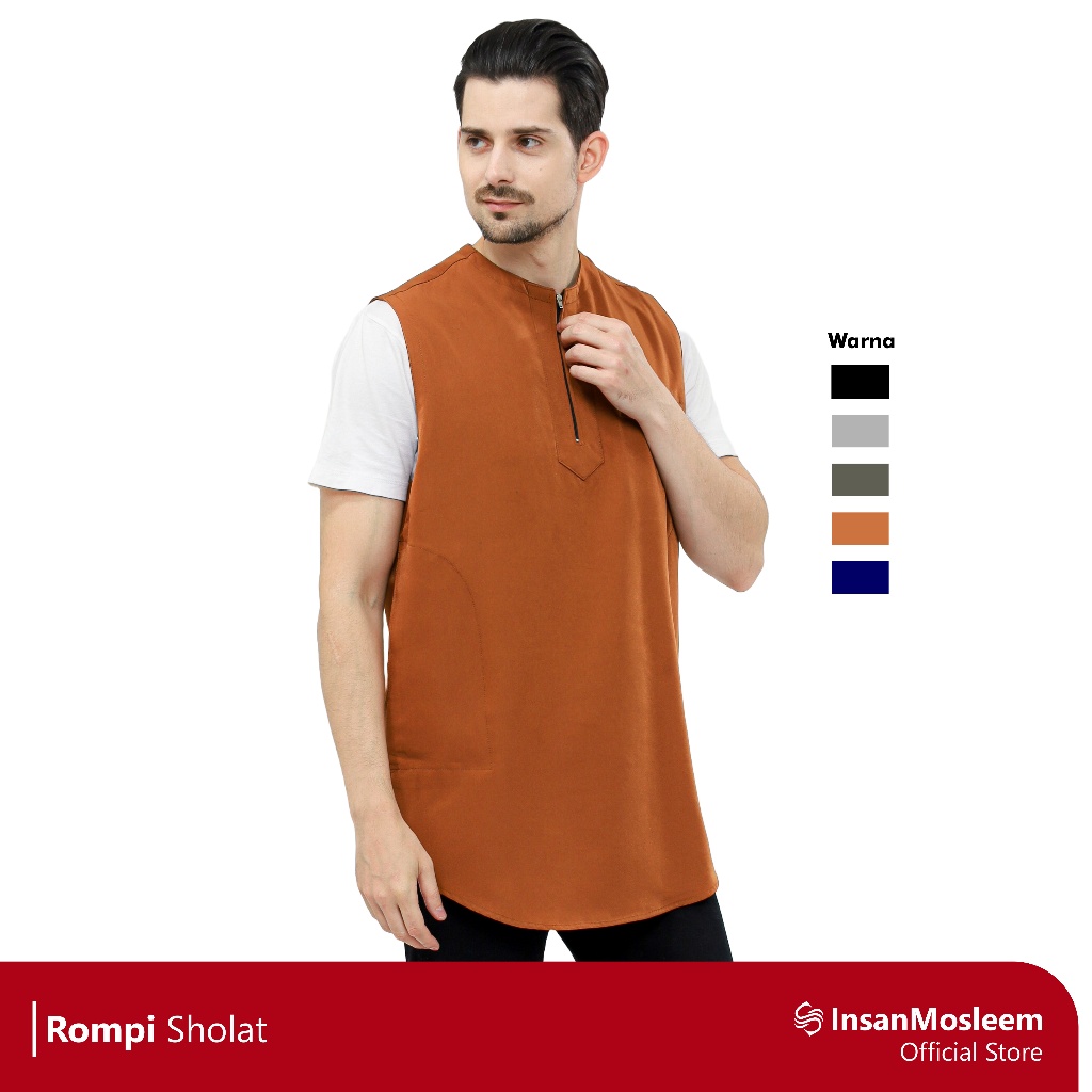 Jual InsanMosleem - ROSAL Rompi Sholat Pria Dewasa Muslim Vest Prayer ...
