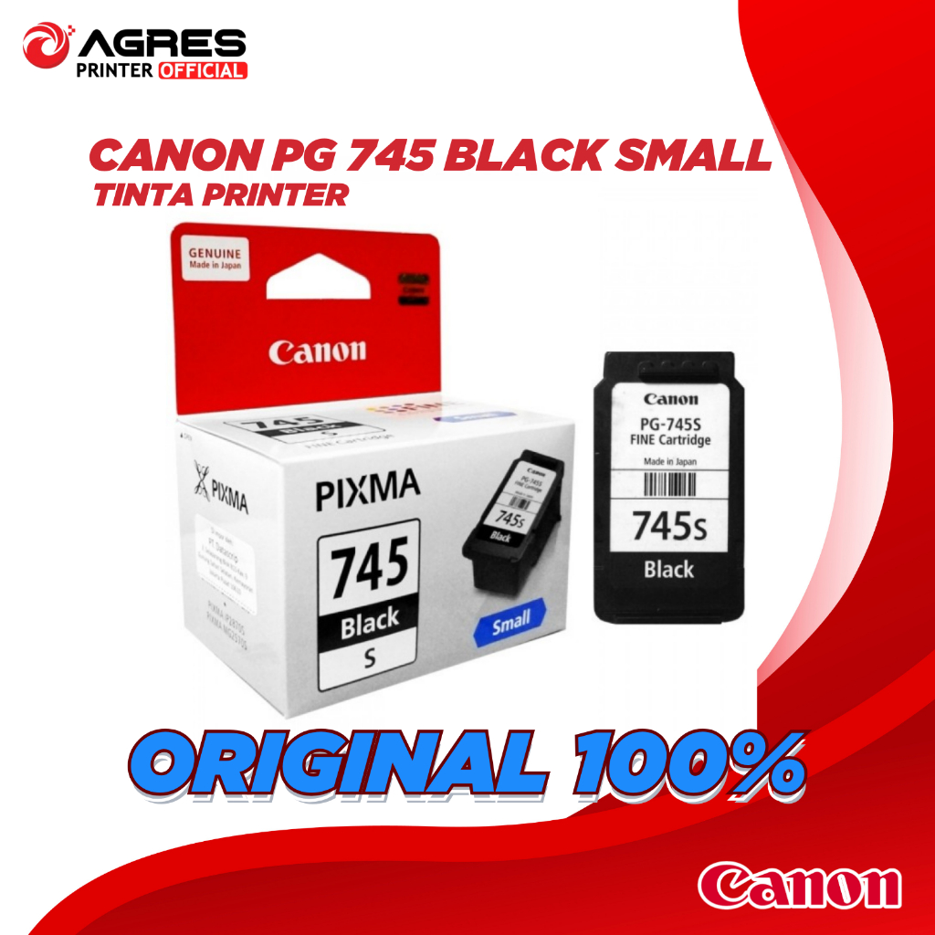 Jual Tinta Printer CANON PG745 PG-745 PG 745 Black Hitam Small Original ...