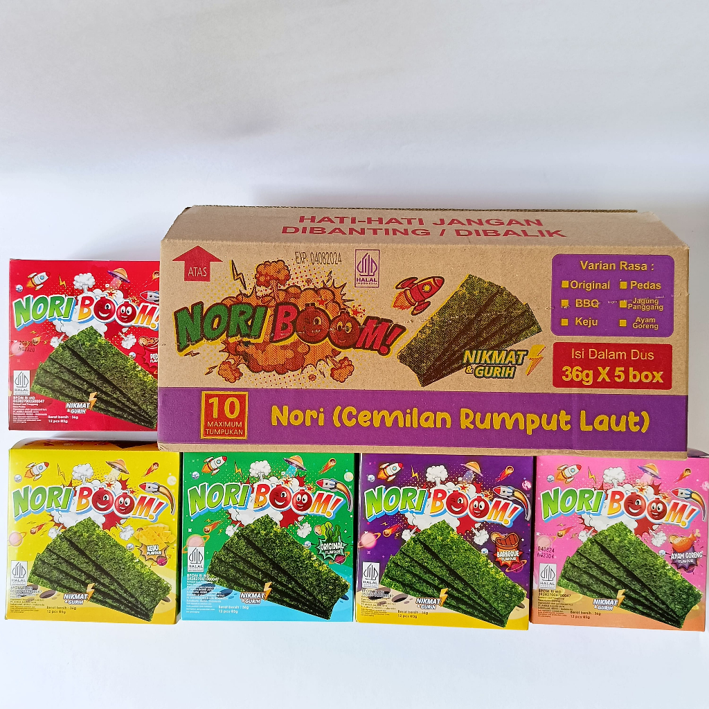 Jual PAKET HEMAT NORI BOOM 5 RASA (1 DUS) | Shopee Indonesia