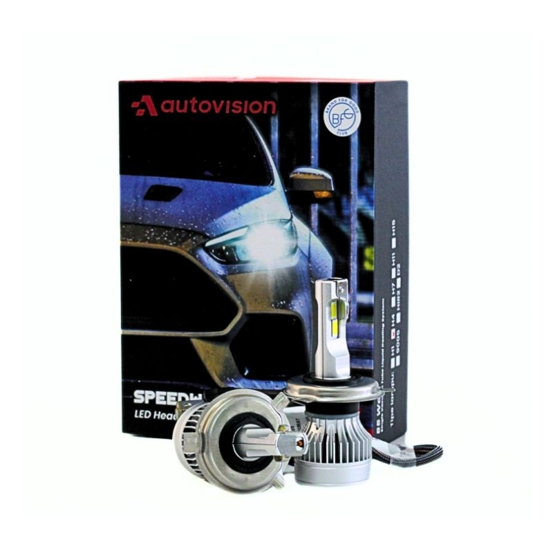 Jual Lampu LED Autovision Speedway H4 55 Watt 6000K Putih Bohlam Bulb ...