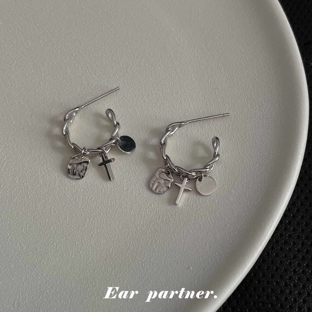 Jual Ear Partner Anting rantai yang tertekan jarum perak 925 Gaya baru ...