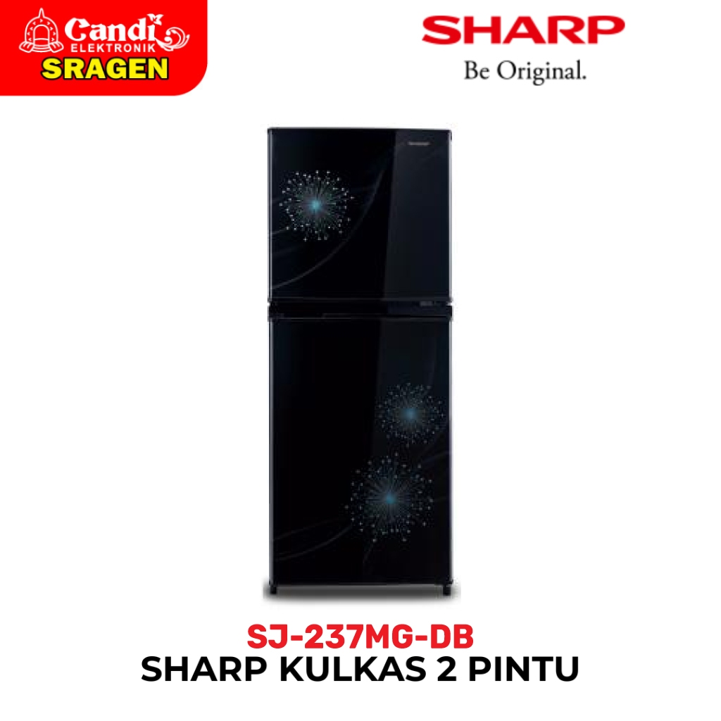 Jual SHARP Kulkas 2 Pintu 205 Liter Ag+ Nano Deodorizer - SJ-237MG-DB | Shopee Indonesia