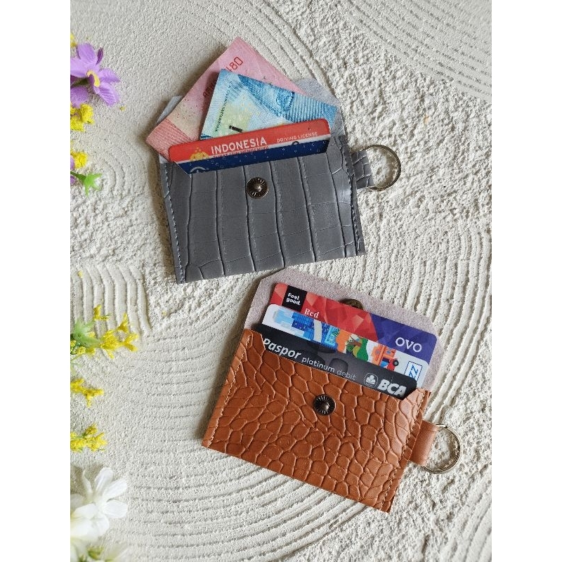 Jual Lala Card Holder Gantungan Kunci Dompet Kartu Minimalis | Shopee Indonesia