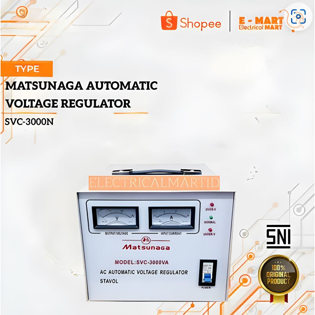 Jual Stavolt / Stavol MATSUNAGA / Stavolt Stabilizer SCV-3000W | Shopee ...