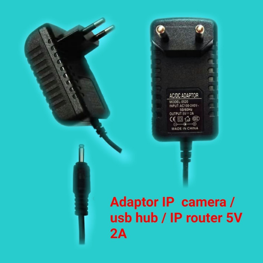 Jual Adaptor CCTV 5V-2A / IP Camera Power Adapter 5 Volt 2 A Jack DC 3 ...