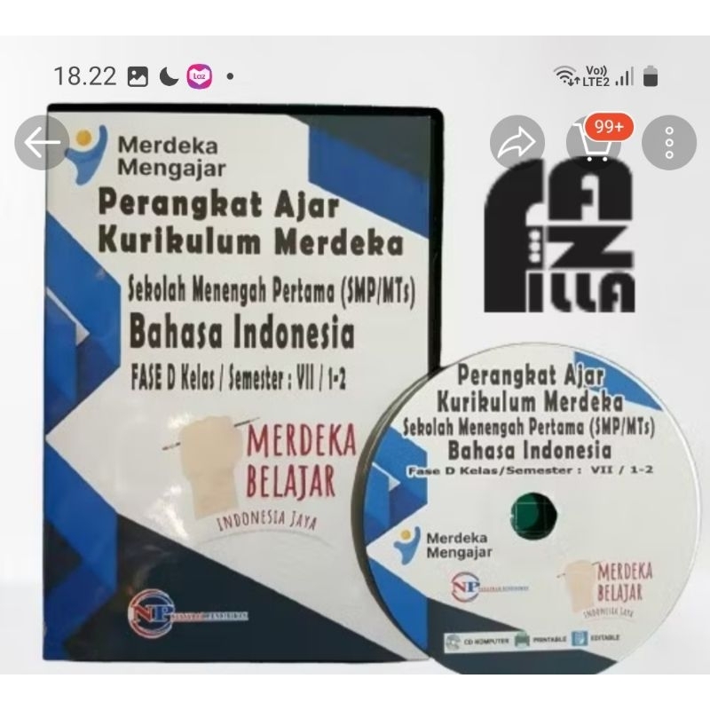 Jual cd/dvd Rpp modul ajar/smp/mts/ kelas 7 8 9/kurikulum merdeka | Shopee Indonesia