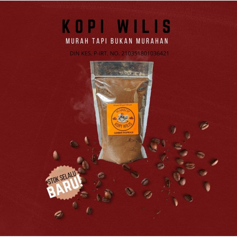 Jual KOPI WILIS WARKOP 1 kg Rasa nikmat dan sedap | Shopee Indonesia