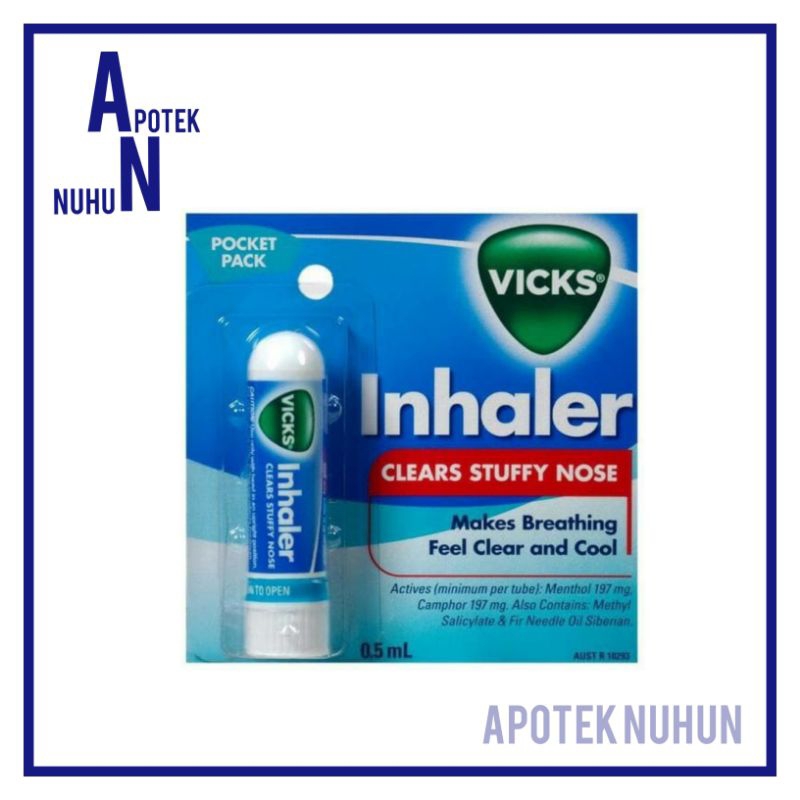 Jual Vicks Inhaler (Harga Satuan) Melegakan Hidung Tersumbat Karena ...