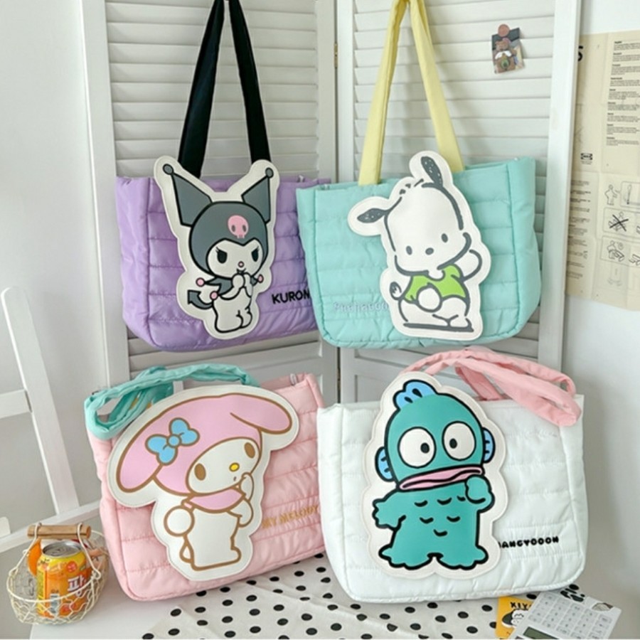 Jual Tas Pundak Tas Tote Puffy Klip Magnet Sanrio 3D My Melody Kuromi ...