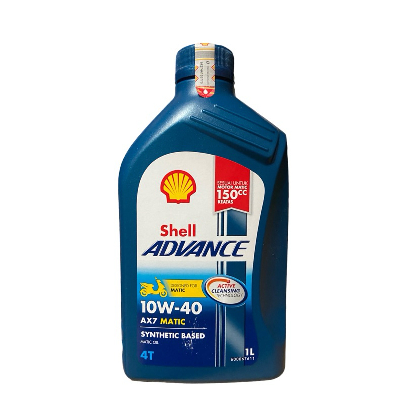 Jual OLI MESIN SHELL ADVANCE AX7 MATIC 10W-40 1L SHELL OIL | Shopee ...