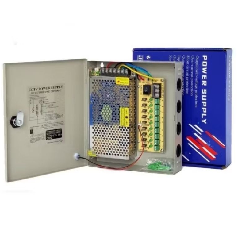 Jual Power Supply Box 12V / 10A DC Central Panel Cctv | Shopee Indonesia