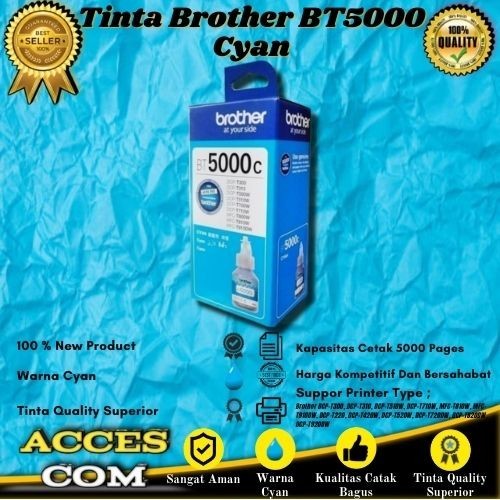 Jual Tinta Brother BT5000C | BT 5000C | BT5000Cyan | BT5000 Cyan | BT5000 Printer Brother HL ...