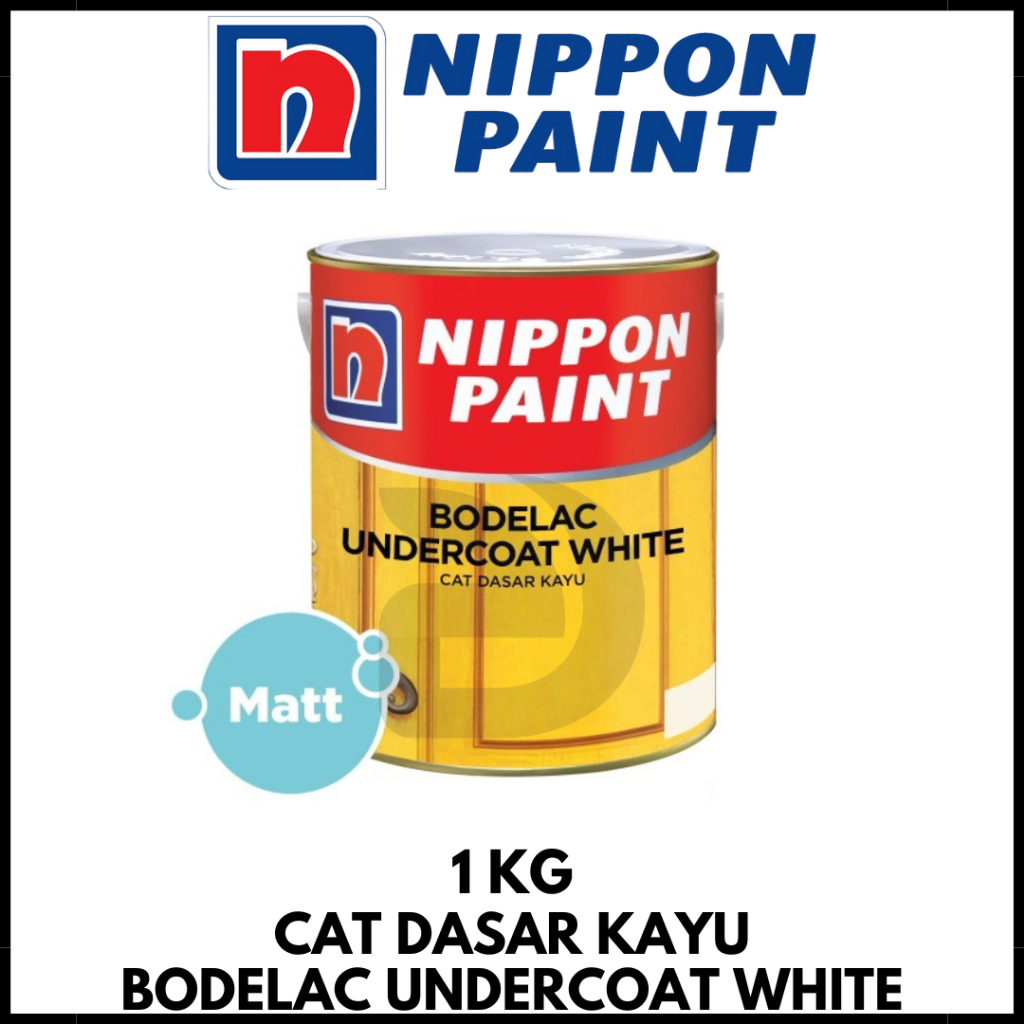 Jual Cat Dasar Kayu Bodelac Undercoat White Kaleng 1Kg / Nippon Paint | Shopee Indonesia