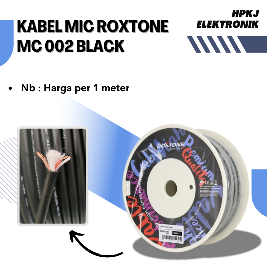 Jual KABEL MICROPHONE ROXTONE MC-002 kabel mic roxtone mc-002 | Shopee Indonesia