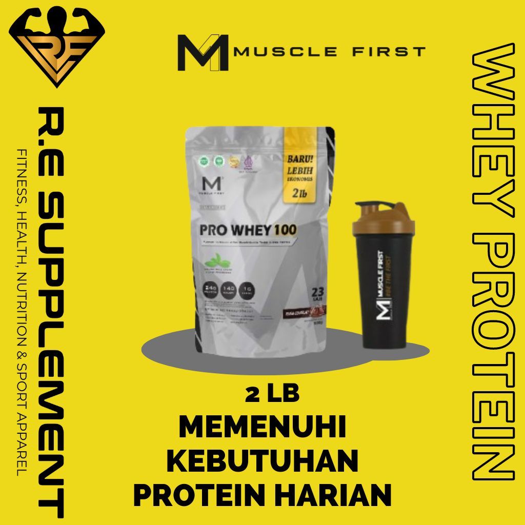 Jual MUSCLE FIRST Pro Whey 100 2lbs/900gr - Whey Protein Suplemen ...