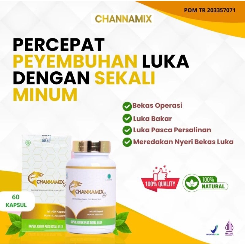 Jual CHANNAMIX ALBUMIN OBAT LUKA PASCA OPERASI ALBUMIN EKTRAK IKAN ...