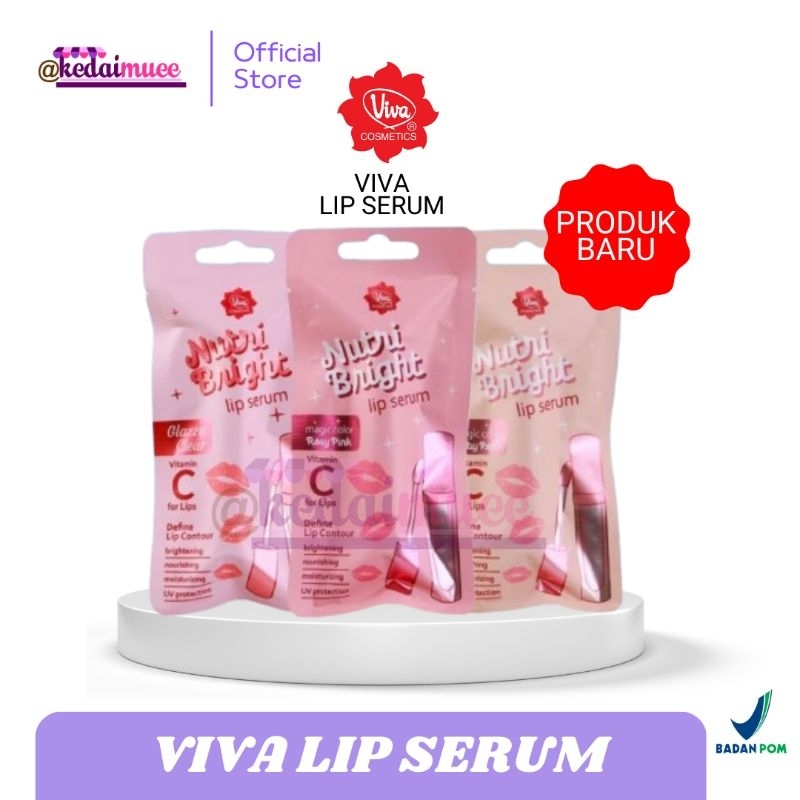 Jual Viva Nutri Bright Lip Serum with AVOCADO OIL | VITAMIN C & E | Lip Serum Viva | Shopee ...