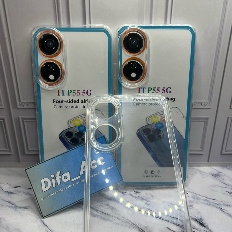 Jual SOFTCASE ITEL P55 5G POWER CLEAR CASE BENING TRANFARAN FULL PELINDUNG CAMERA BELAKANG ...
