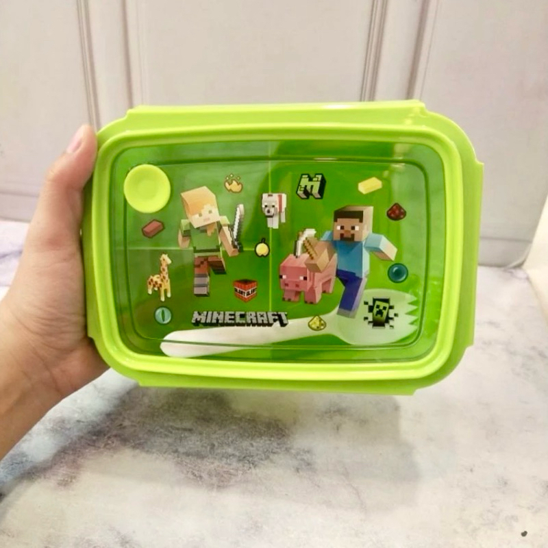 Jual PAKET SET TEMPAT MAKAN SEKAT 3 DAN BOTOL MINUM MINECRAFT | Shopee ...