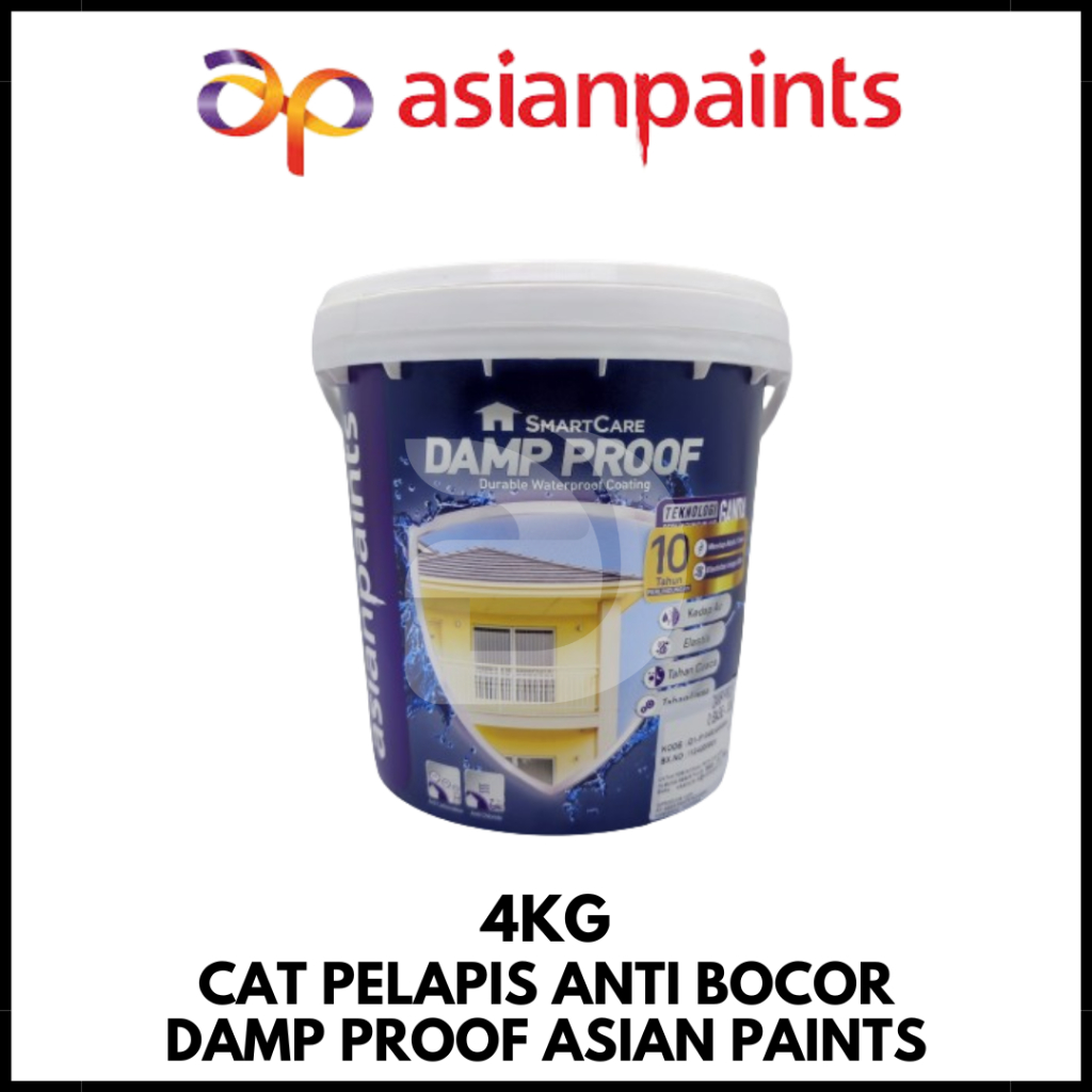 Jual Cat Pelapis Anti Bocor Damp Proof Asian Paints Galon 4Kg | Shopee ...