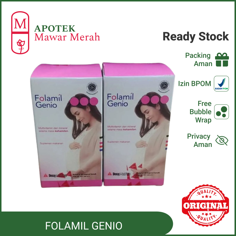 Jual Folamil Genio & Gold 30 Capsul | SUPLEMEN IBU HAMIL | VITAMIN IBU ...