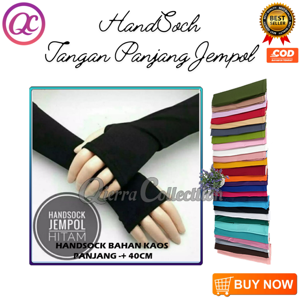Jual Arm Sleeve Handsock Manset Tangan Jempol Lengan Panjang Jempol ...