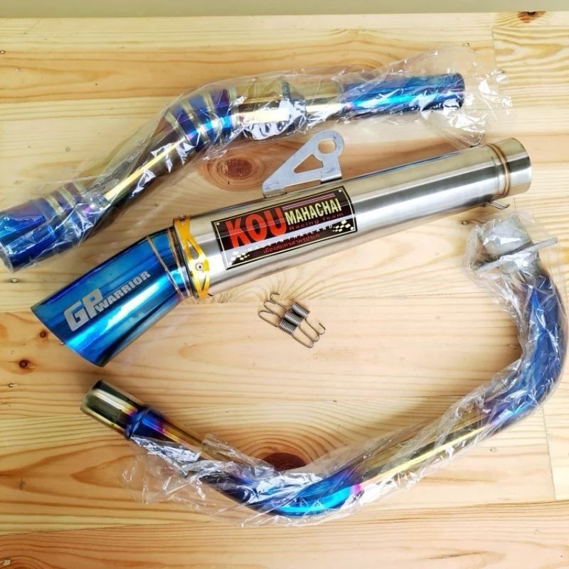 Jual Kou mahachai 51mm Open pipe Bluegold Tmx 125 155 Rs 150 Raider 150 ...