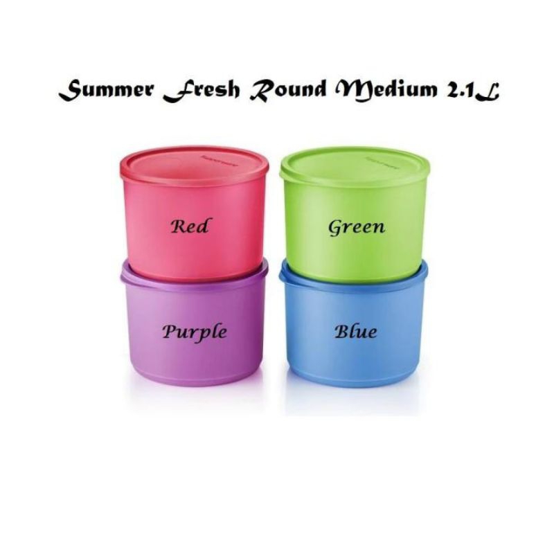 Jual Tupperware Toples Summer Fresh Medium ( 1 Pc) | Shopee Indonesia