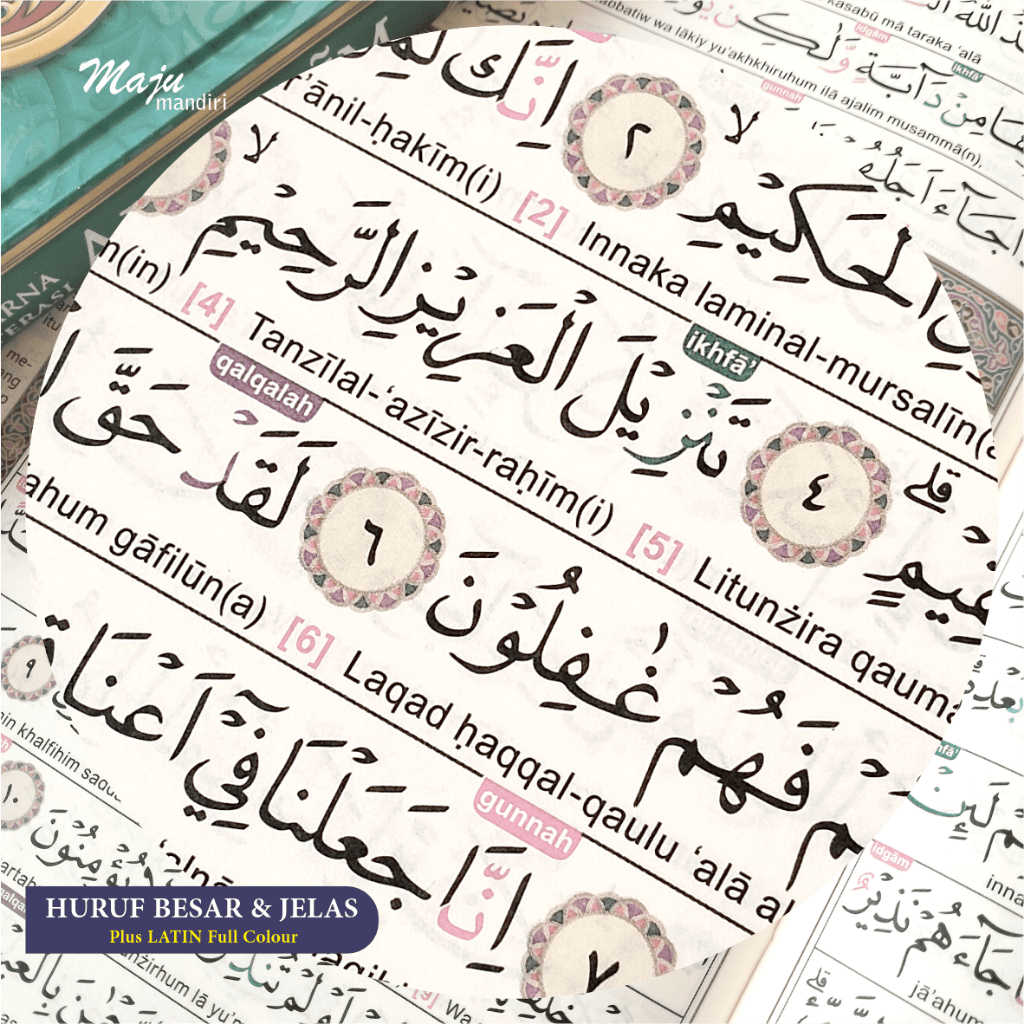 Jual Alquran Huruf Besar Al-Karim A4 Terjemah Latin Tajwid Ukuran Jumbo ...