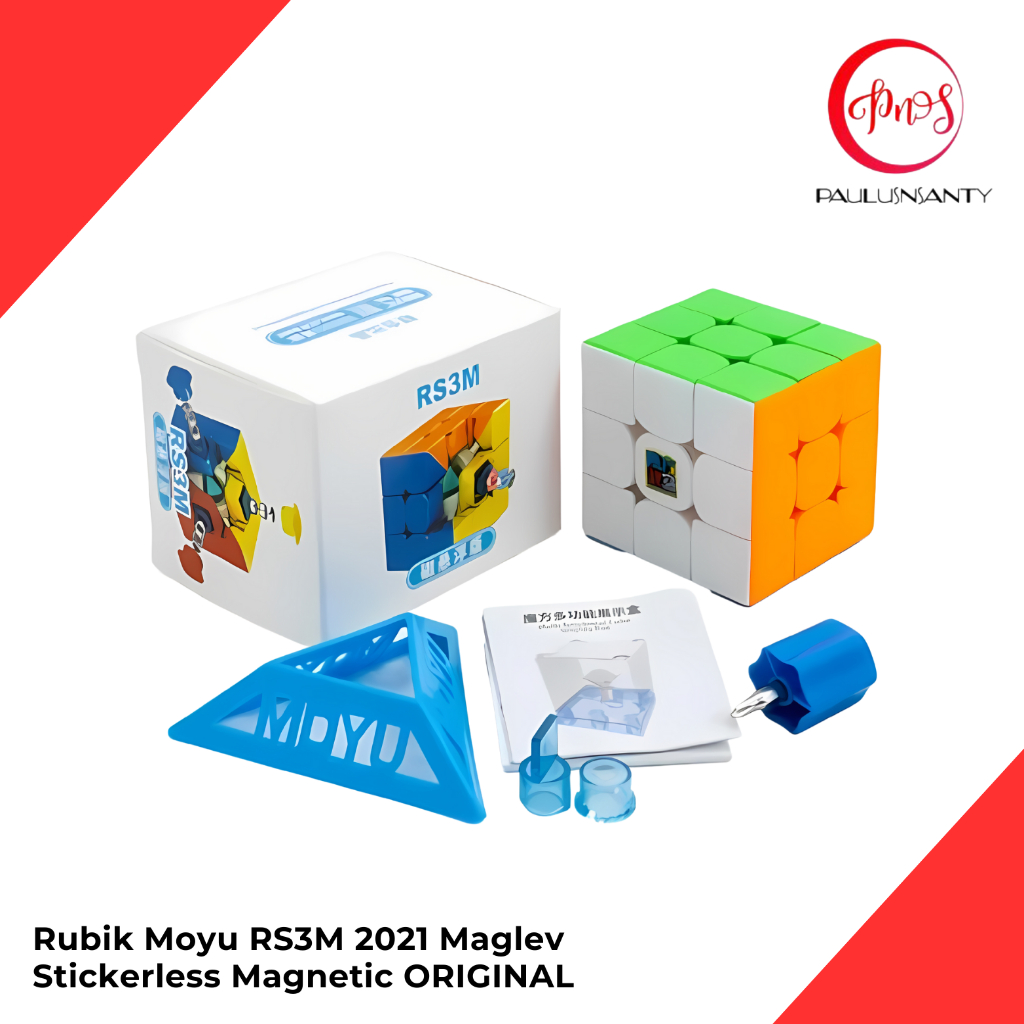 Jual [P] Rubik 3x3 Moyu RS3M 2021 Stickerless MAGLEV EDITION PREMIUM ...