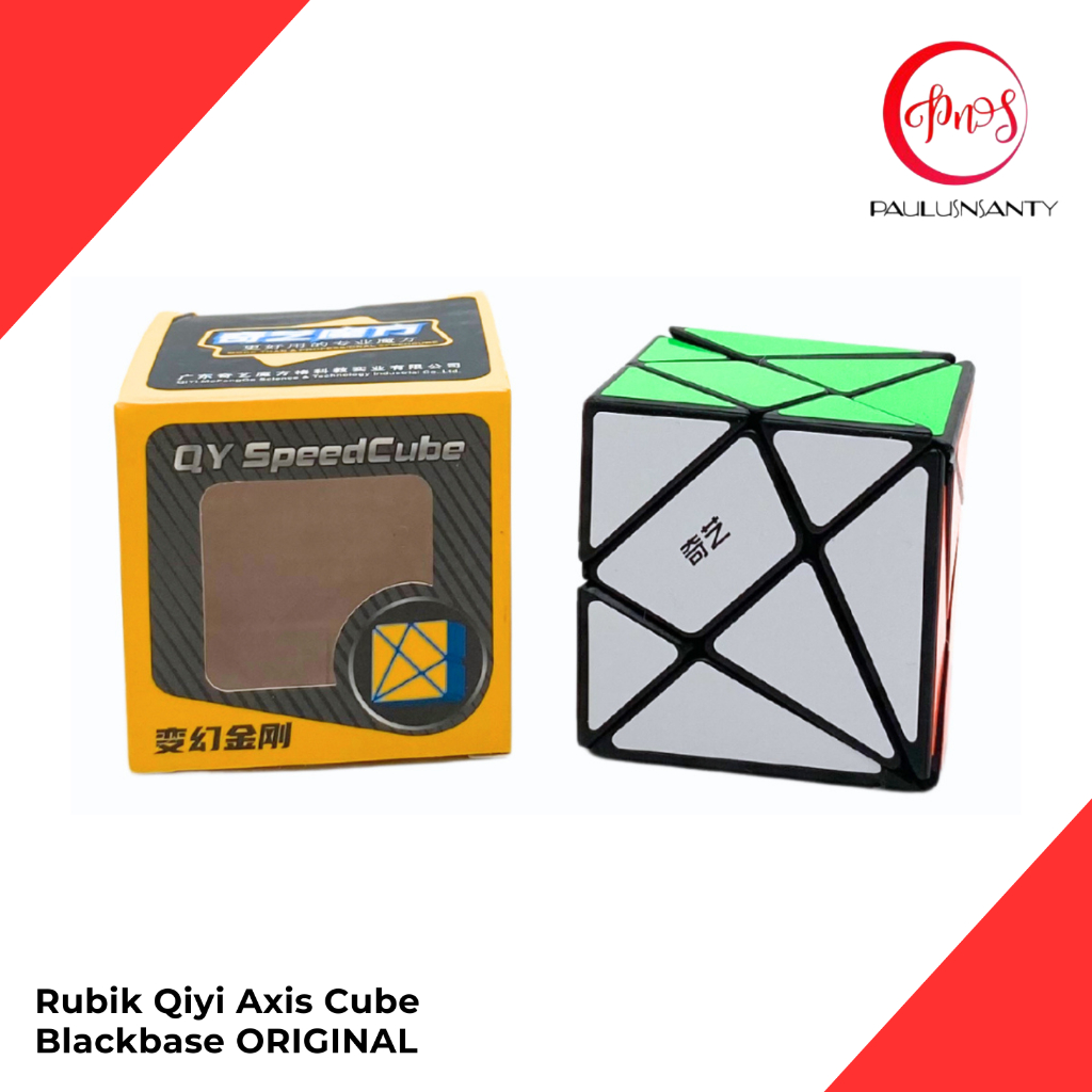 Jual [P] Rubik Axis Qiyi Axis Cube Blackbase Original | Shopee Indonesia