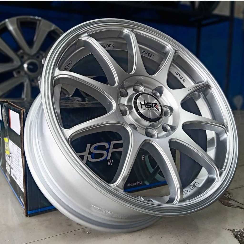 Jual VELG HSR R14 STANDAR INDY BOROKO 4X100 H4X114,3 RING 14 UNTUK BRIO YARIS BAKPAO AVANZA ...