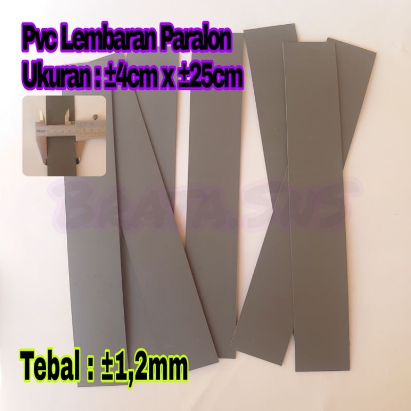 Jual PVC Lembaran Paralon Ukuran 4cm x 25cm, Tebal : ±1.5mm Bahan ...
