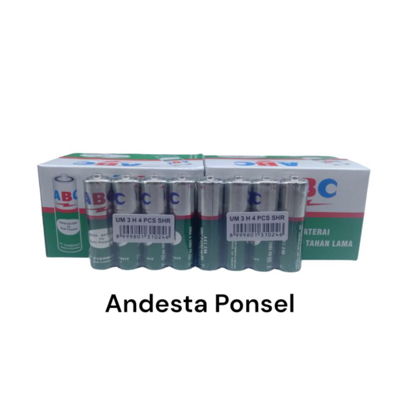 Jual BATERAI ABC AA HIJAU SATUAN R6C 1.5V | Shopee Indonesia