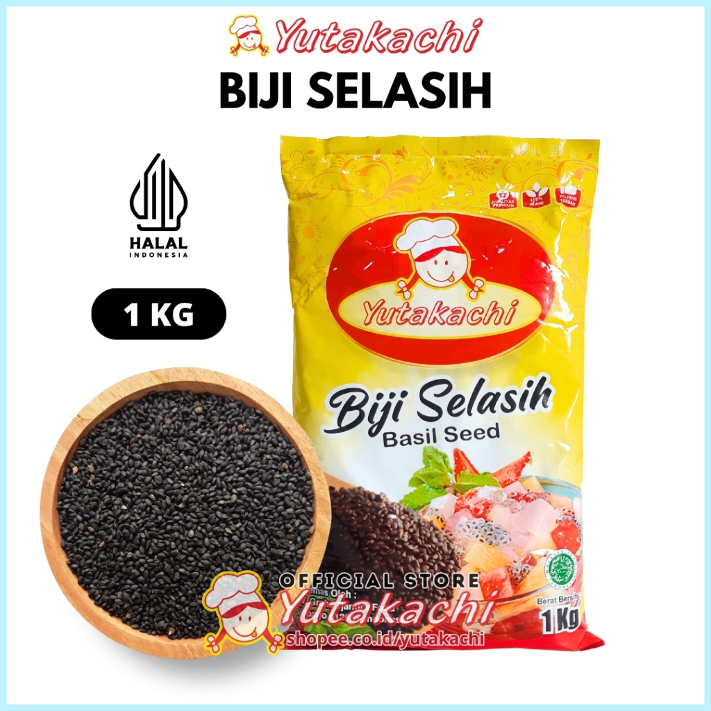 Jual Biji Selasih 1Kg Yutakachi / Biji Selasih Super / Basil Seed ...