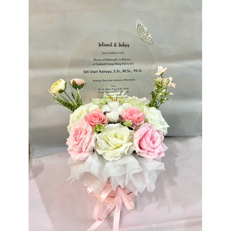 Jual Bloom Box Akrilik Premium |Bunga Meja| Hadiah Grand Opening ...