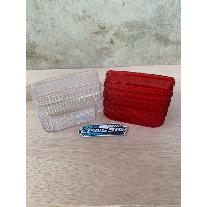 Jual Mika stoplamp lampu belakang GL100 honda win c700 Merah supercup ...