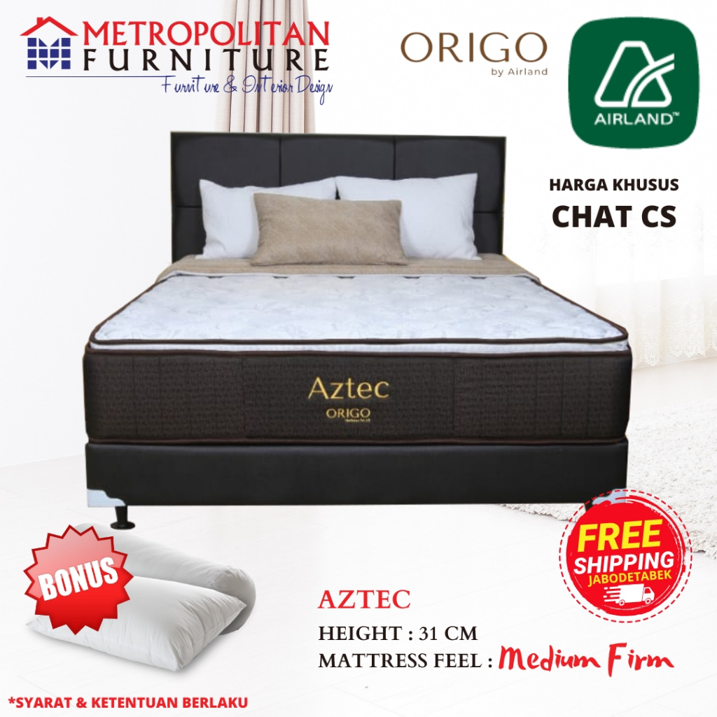 Jual Kasur Springbed Airland Origo Aztec Matras Spring bed | Shopee ...