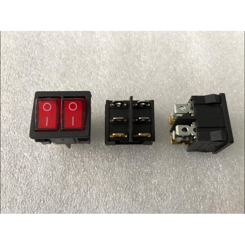 Jual Saklar Rocker switch MINI LAMPU DOUBLE 6 pin / 6 kaki ON OFF ...
