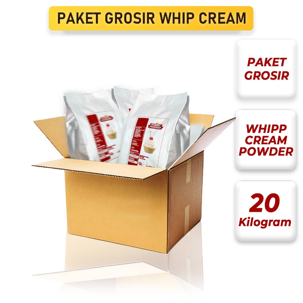 Jual Paket Grosir Whip Cream Powder Premix 20 Kg | Shopee Indonesia