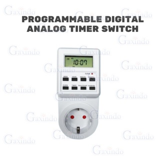 Jual PROGRAMMABLE DIGITAL ANALOG TIMER SWITCH T3001 STOP KONTAK 16 PROGRAM ON OFF STOP KONTAK ...