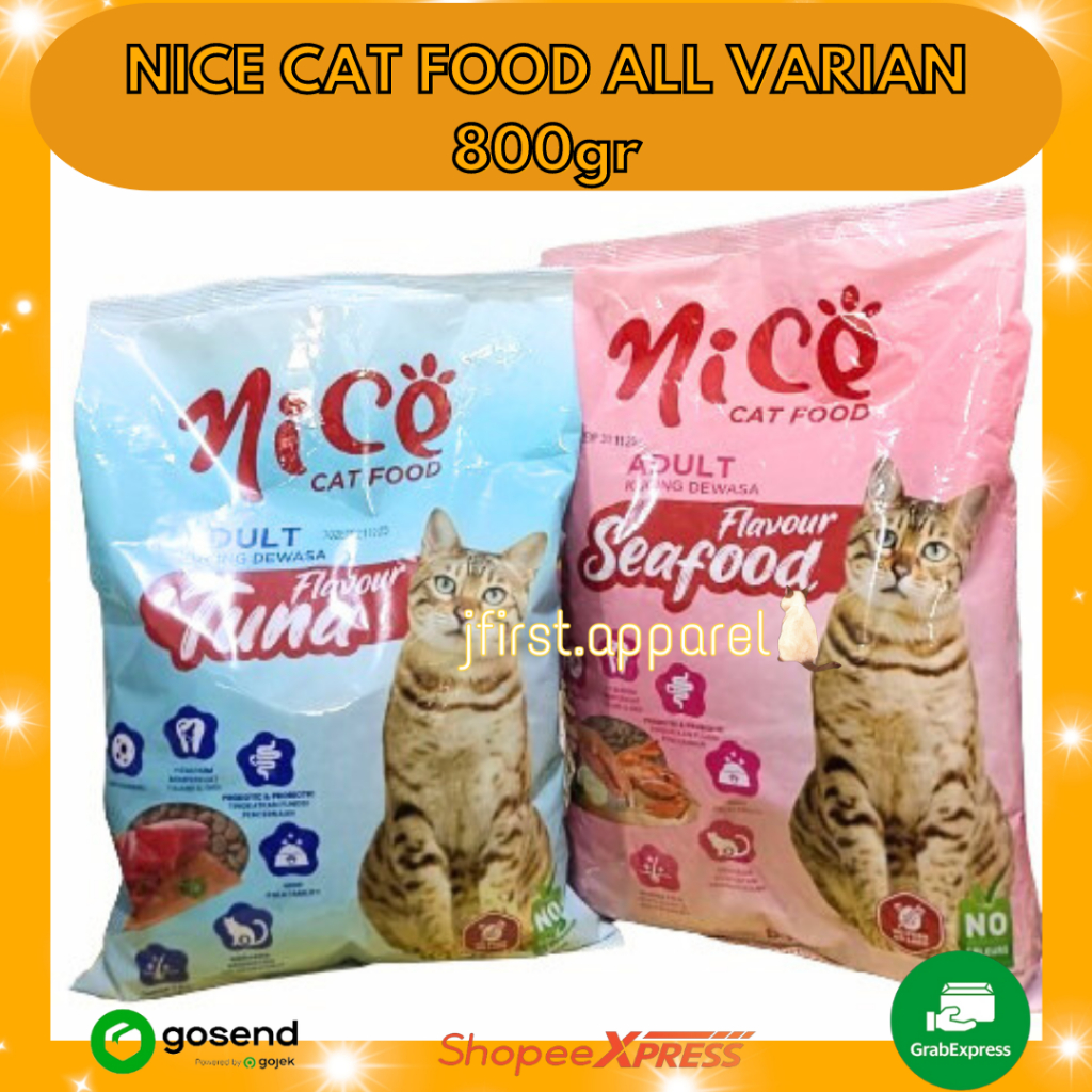 Jual NICE DRY FOOD 800gr | MAKANAN KERING KUCING | MAKANAN KUCING RASA ...