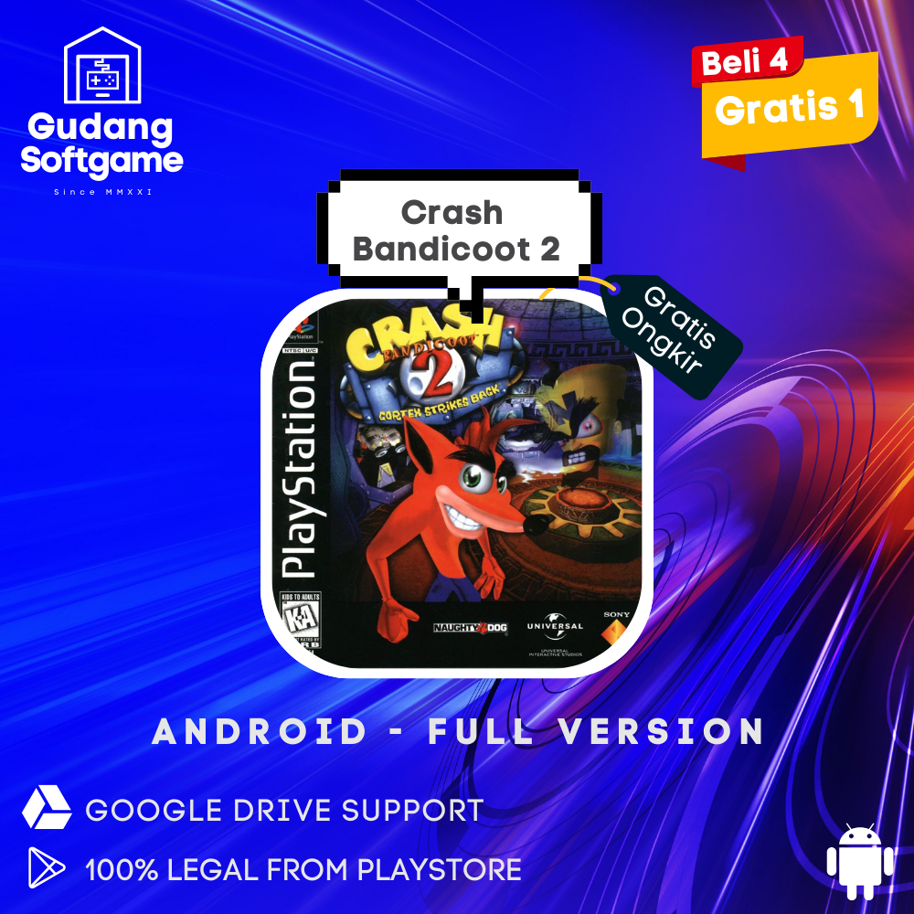 Jual Crash Bandicoot 2 - Game PS1 Emulator untuk PC Laptop & Android | Shopee Indonesia