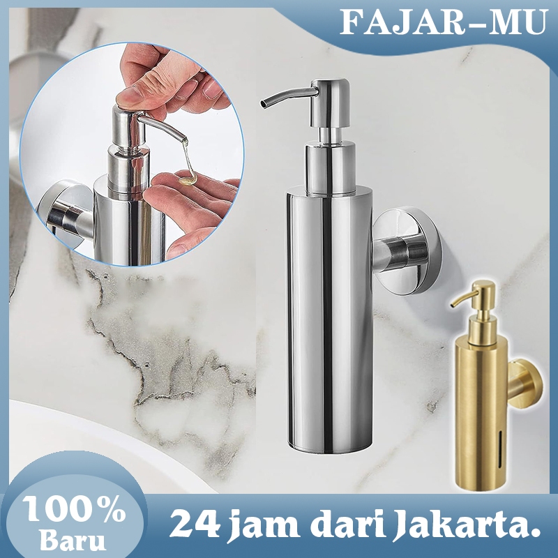 Jual Dispenser Sabun Cair Stainless Steel Bottle Soap Dispenser Botol ...