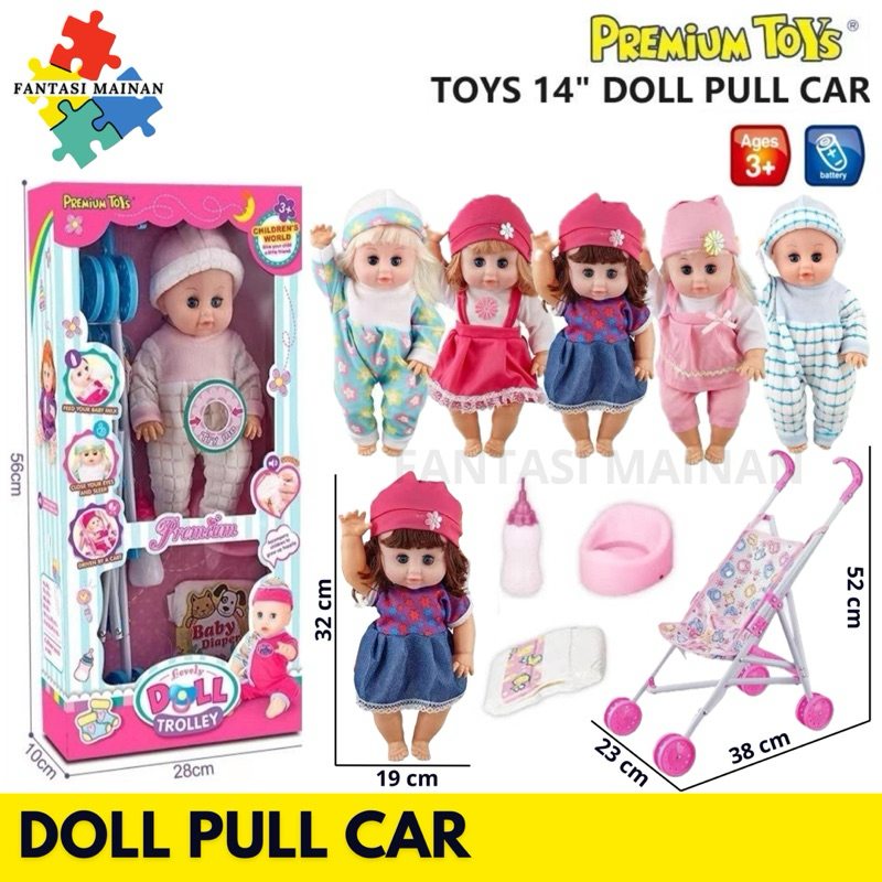 Jual Baby Doll Stroller Mainan bayi dorong Boneka bayi dorong Bayi ...