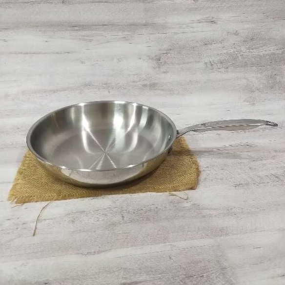 Jual SUPRA FRYING PAN STAINLESS STEEL SUS 304 28CM FRY PAN STAINLESS ...