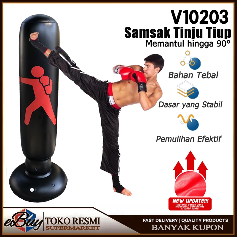 Jual Punch Target Inflatable 1.6 Meter Tiup Punching Bag Tiang Tinju ...