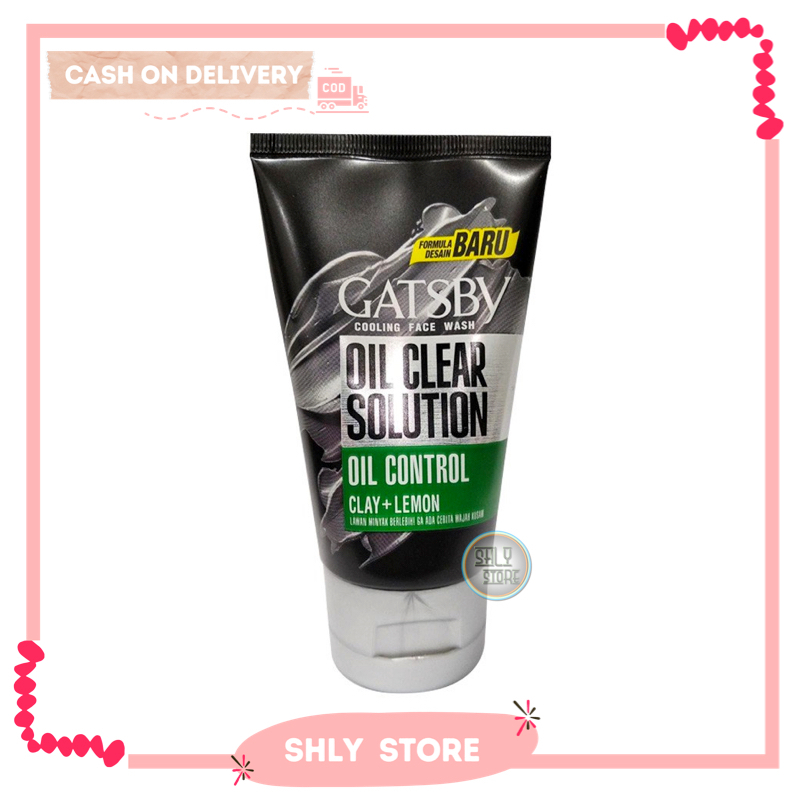 Jual GATSBY Oil Clear Solution Cooling Face Wash 100 mL By Shly store | Shopee Indonesia