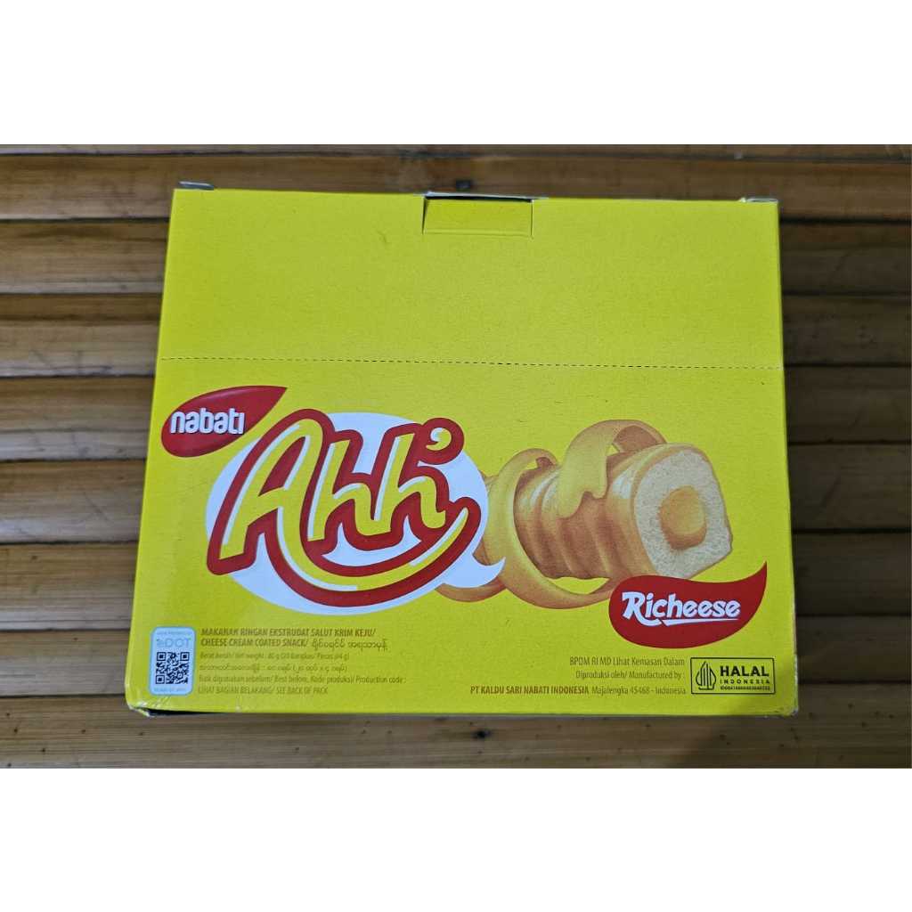 Jual Nabati Richeese Ahh Keju Snack 1 Box isi 20 pcs | Shopee Indonesia