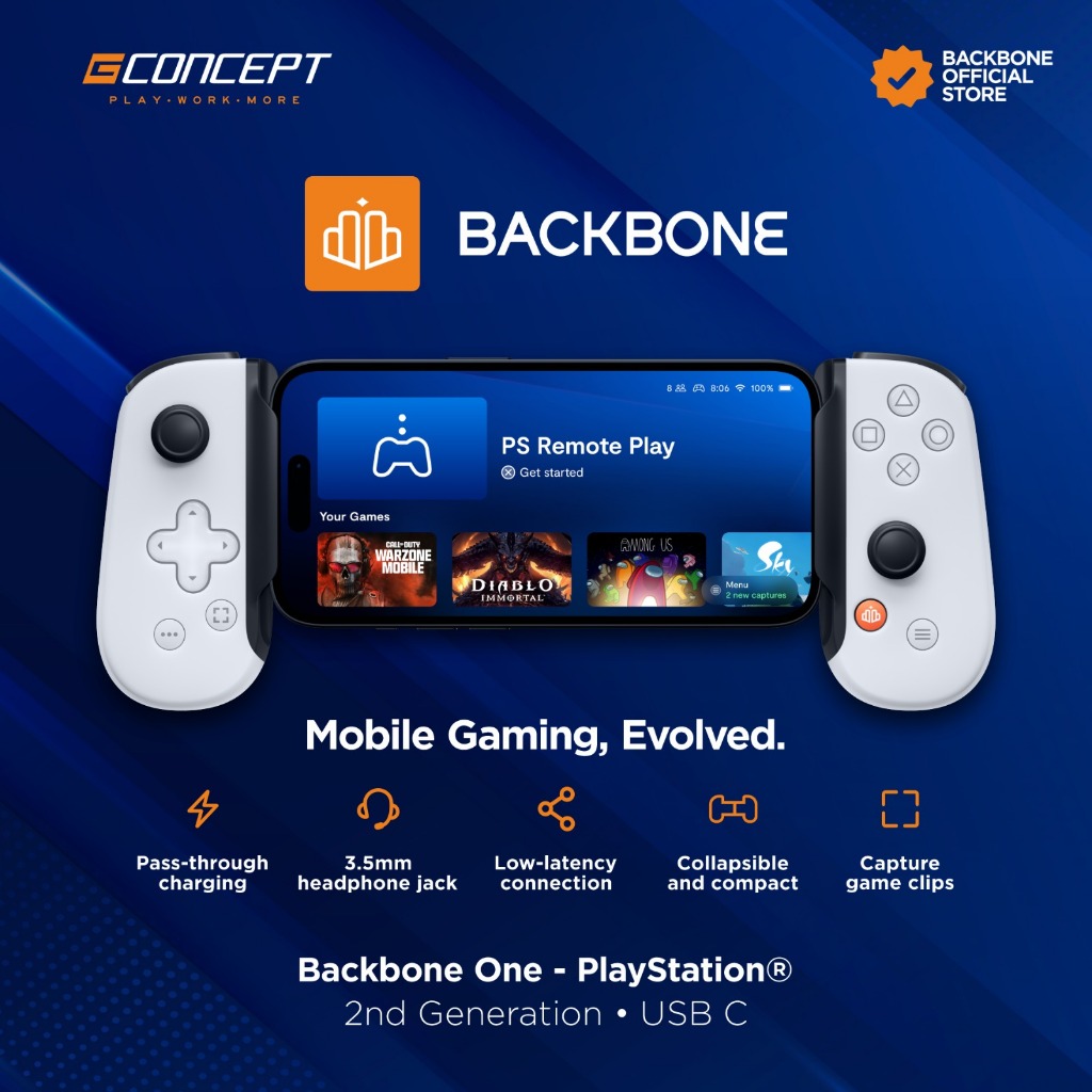Jual Backbone One Controller PlayStation Edition 2nd Gen USB Type C ...